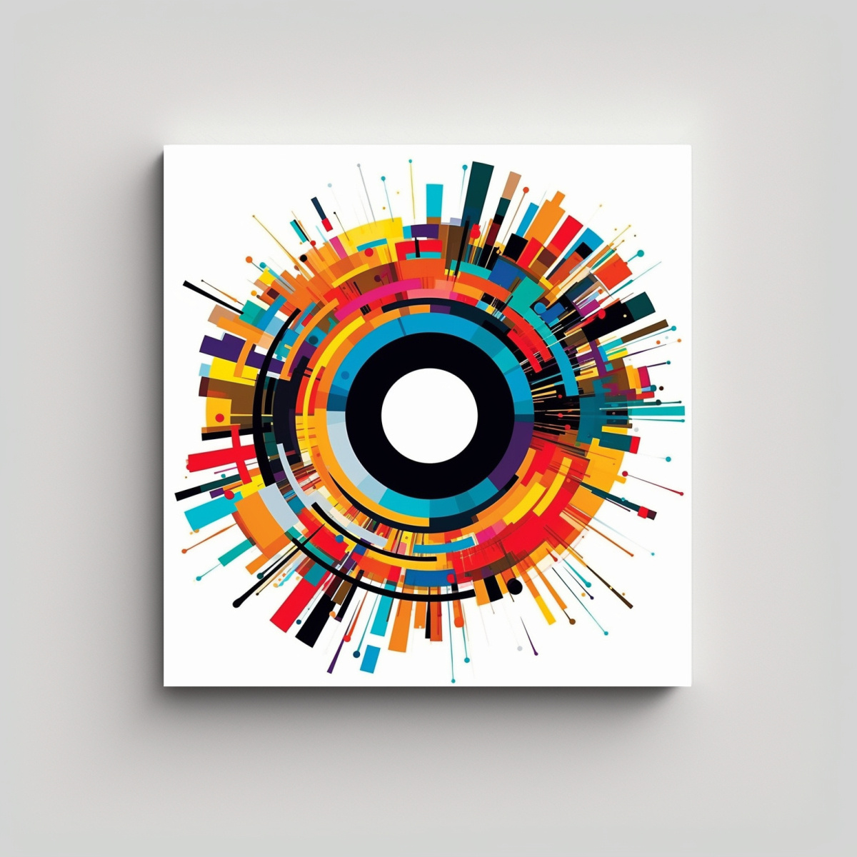 Impresión En Lienzo De Arte Vanguardia Surrealista Con Arcoíris ...