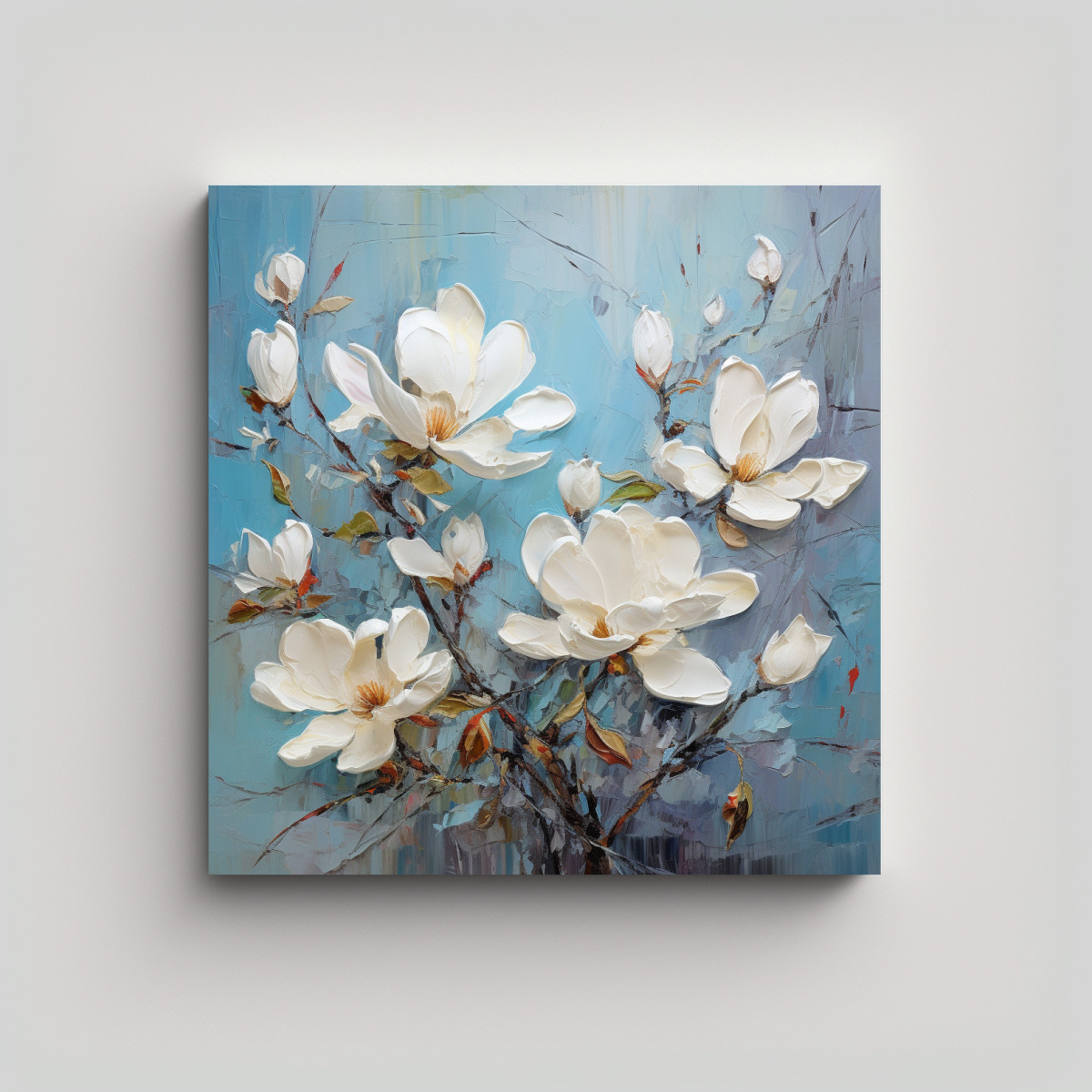 Compra Cuadro De Pintura Abstracta De Magnolias - DecoCuadros