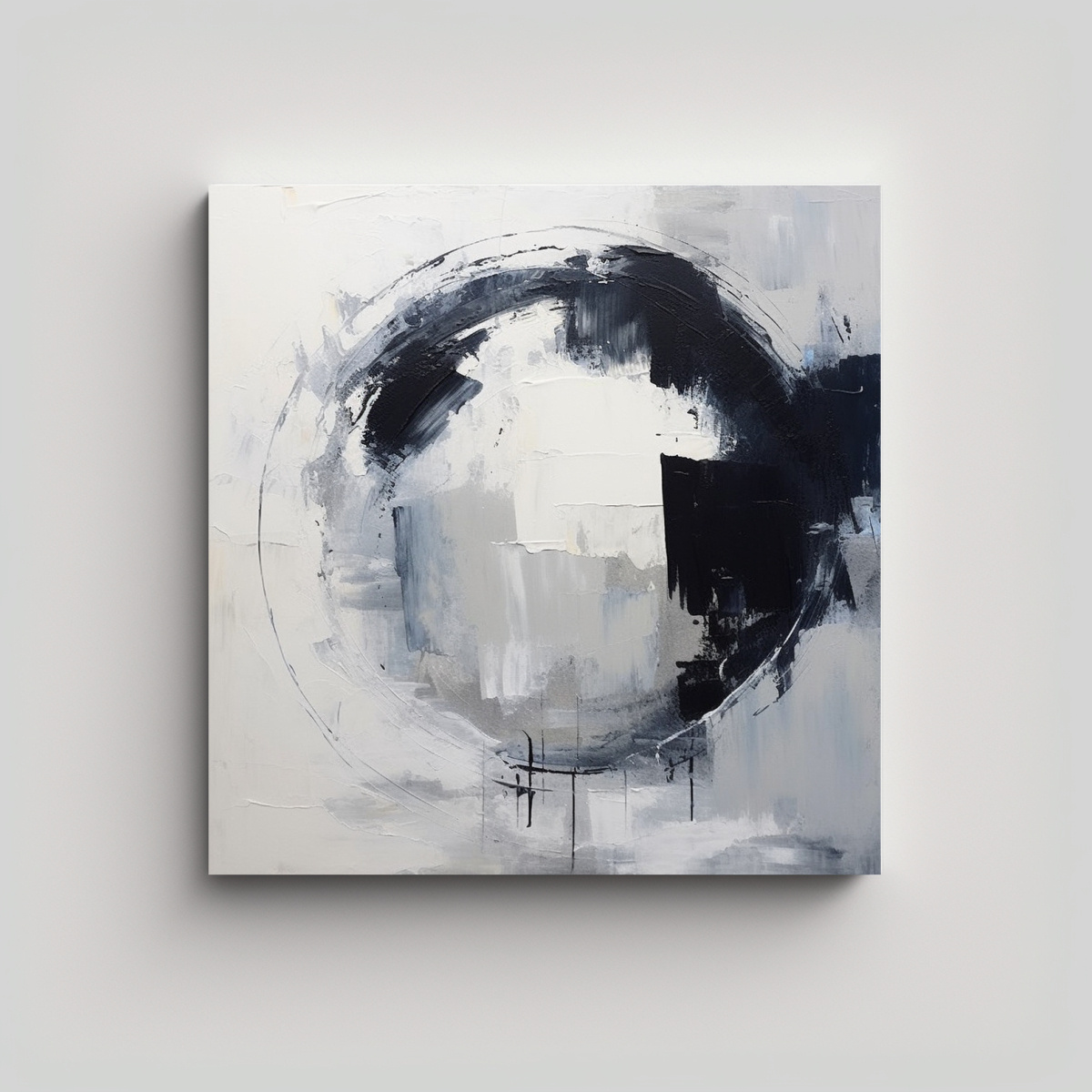 Pintura Abstracta Minimalista Elegante Para Decoración - DecoCuadros