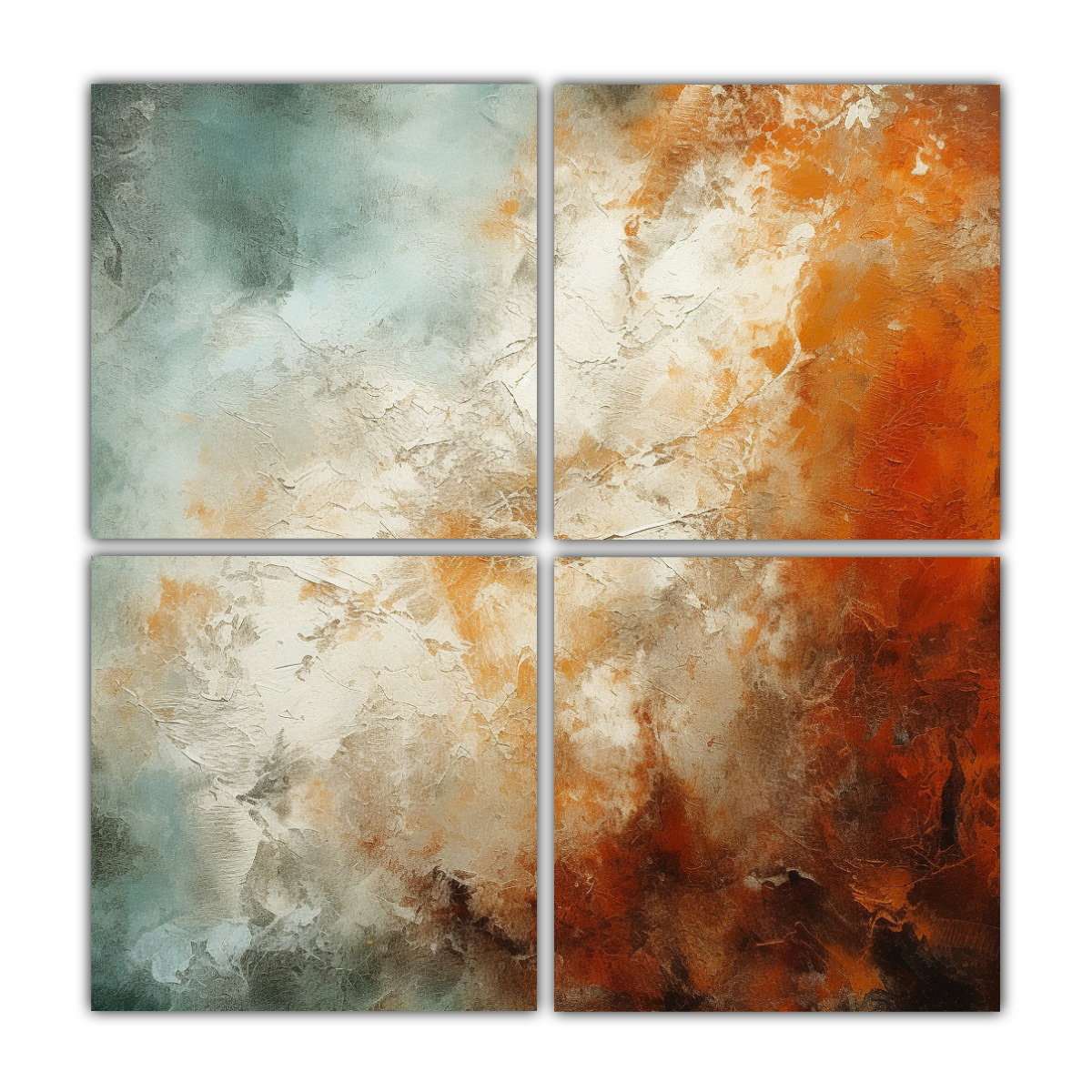 Cuadros Decorativos Abstractos En Bastidor Con Textura Artística - Decocuadros