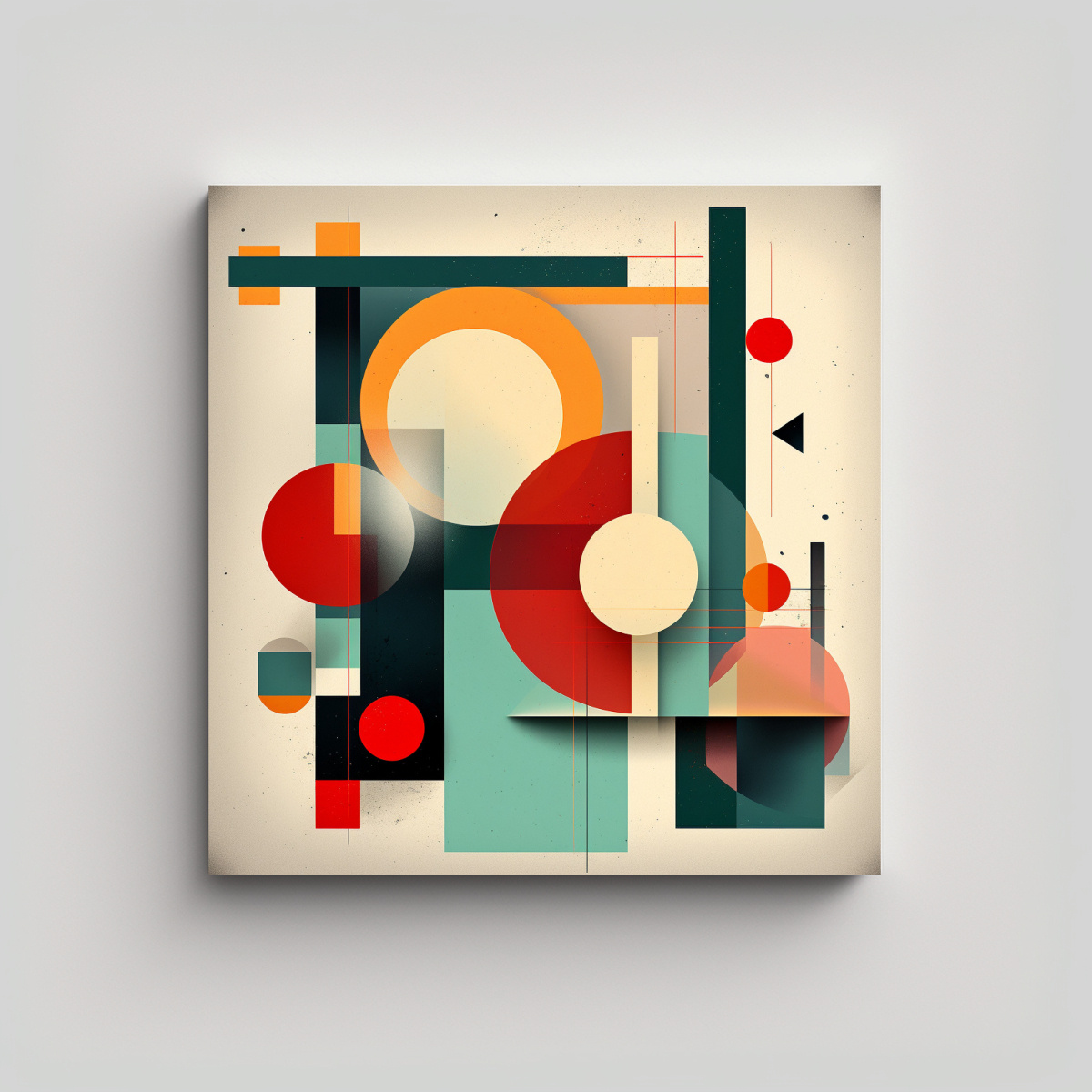 Venta De Cuadros Decorativos De Arte Gráfico Vintage En Abstracción Simple De Formas - Decocuadros