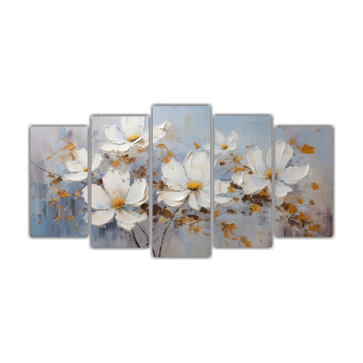 Cuadro De Flores Blancas En Lienzo | Arte Inspirador De Pared - Decocuadros