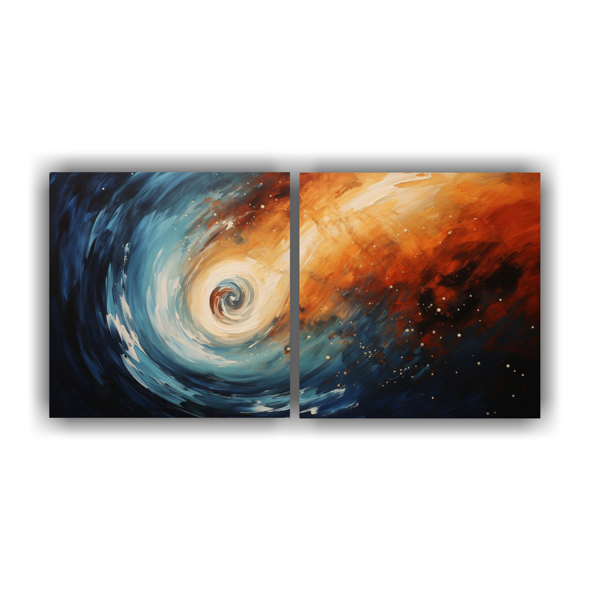 Cuadro De Tela Con Dos Lienzos De Colores Adorables Para Decoración ...