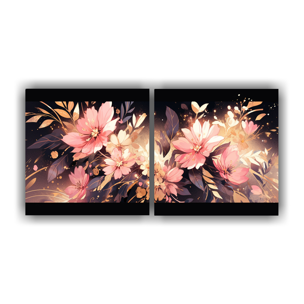 Cuadros Decoración Vida En Colores Oro Y Rosa | DecoCuadros