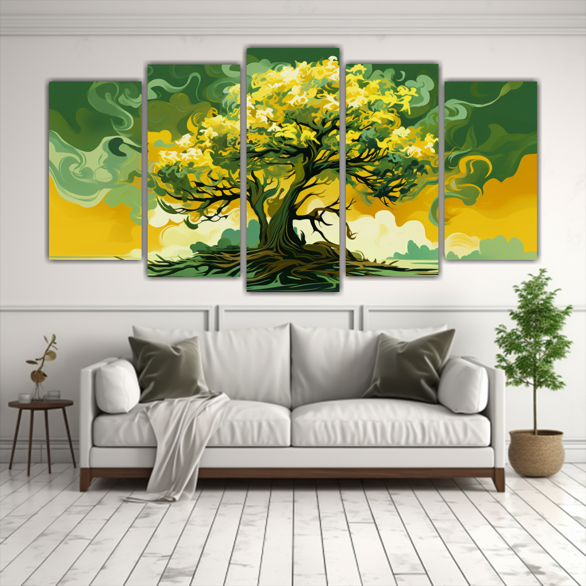 Cuadros Horizontales De Textura Para Decoración En Colores Amarillo Y ...