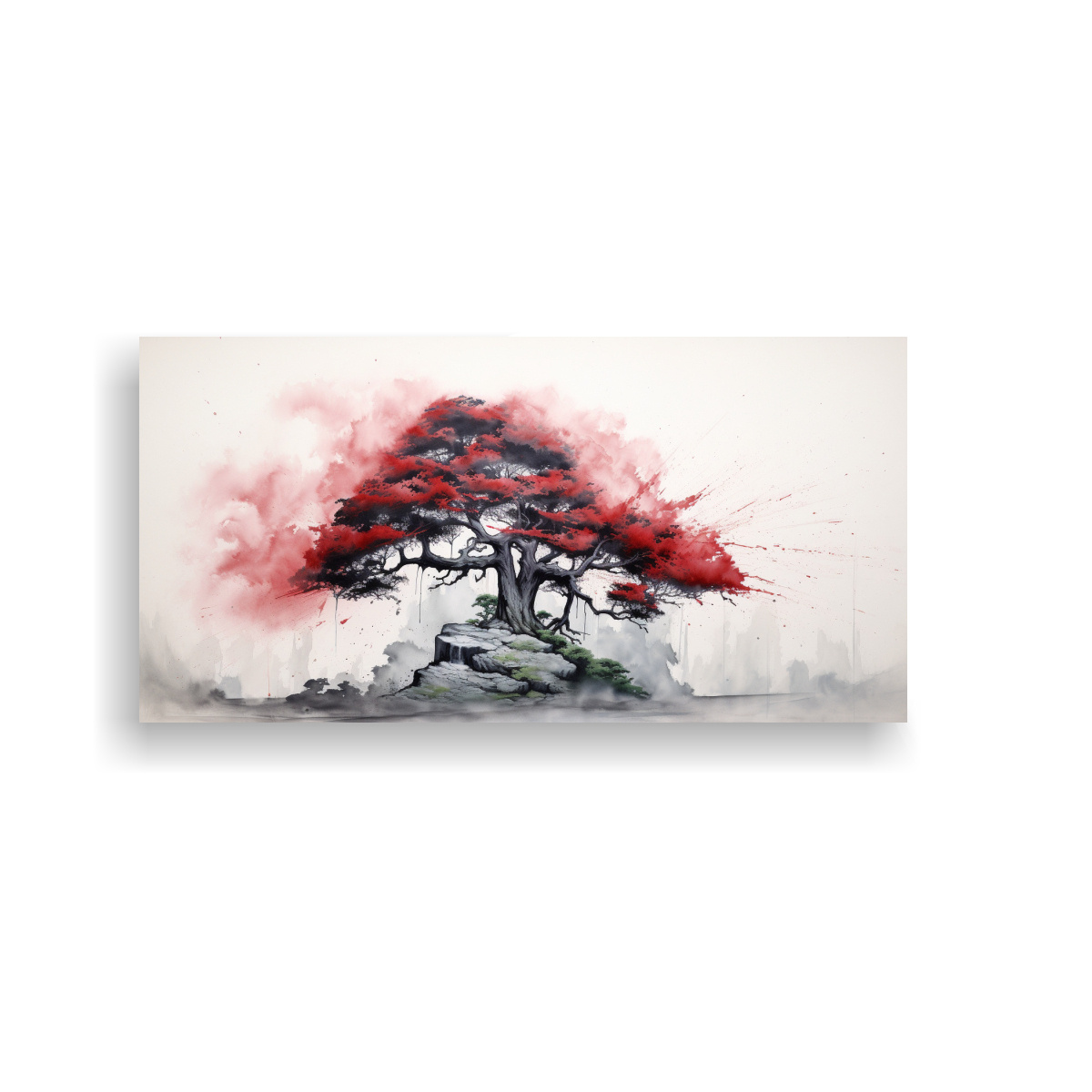 Cuadro Abstracto De Colores En Bastidor Con Movimiento - DecoCuadros