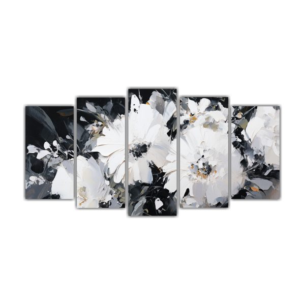 Cuadro De Flores En Blanco Y Negro Para Decoración - DecoCuadros