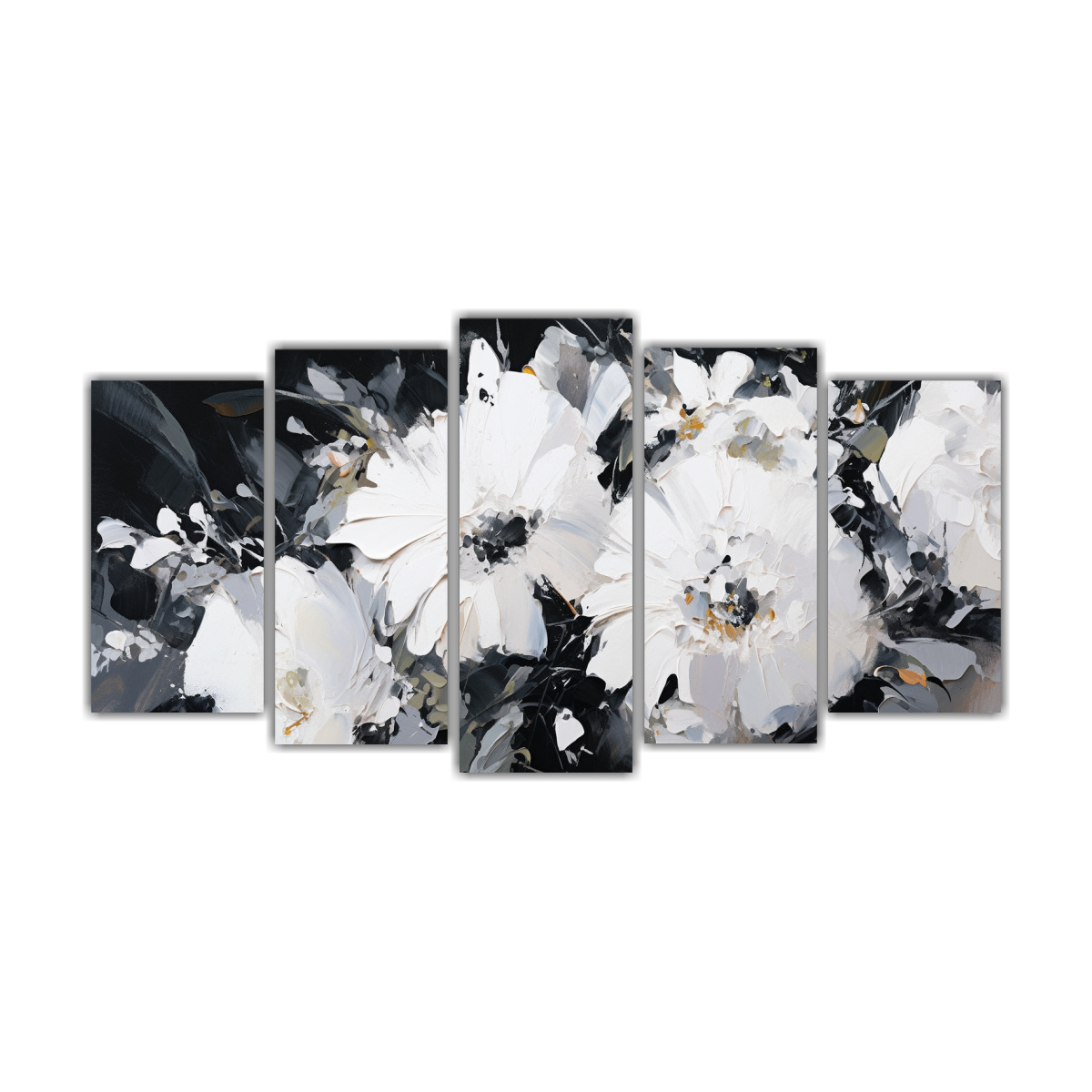 Cuadro De Flores En Blanco Y Negro Para Decoración - DecoCuadros