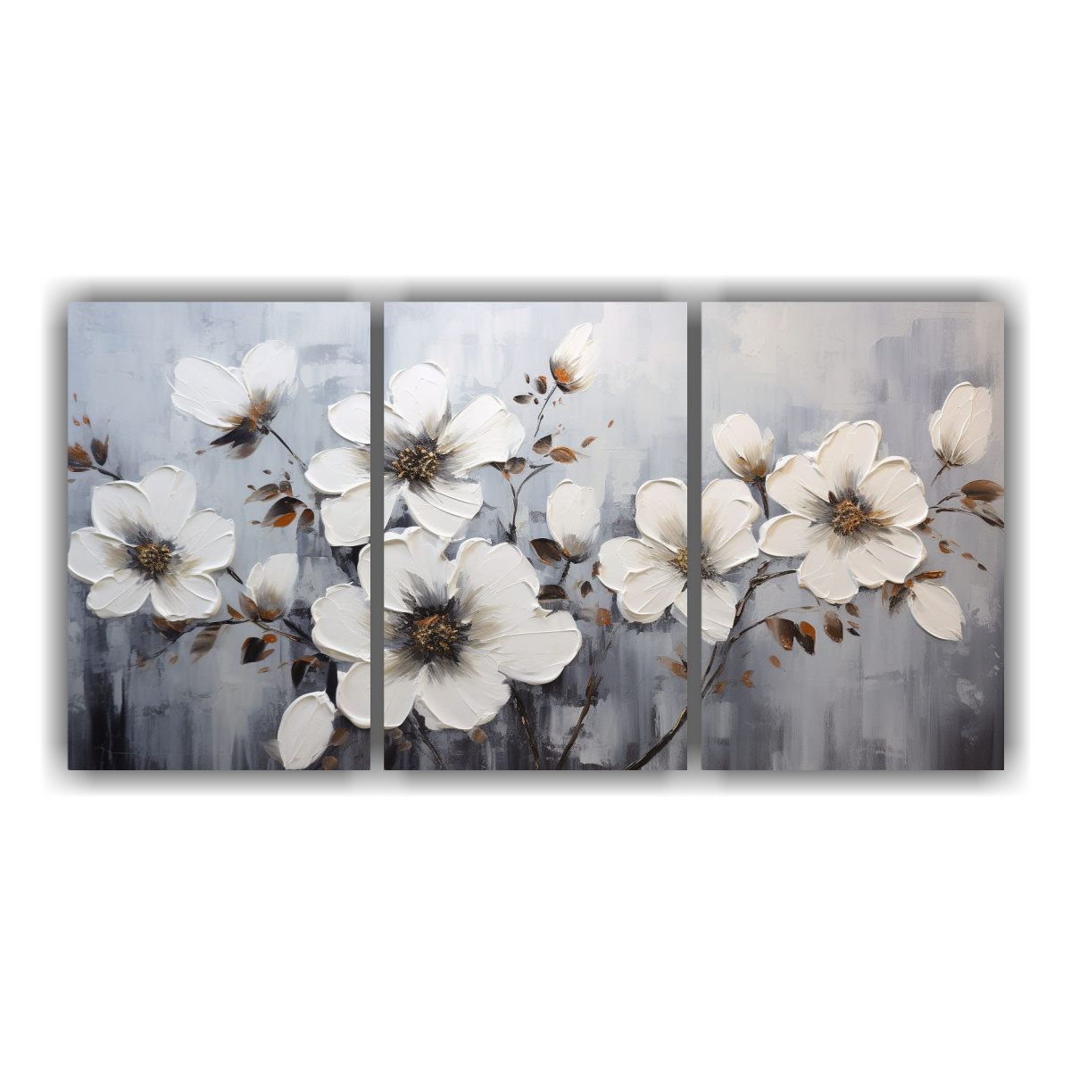 Cuadro Decorativo De Flores En Blanco Y Negro Para Una Decoración Con Personalidad - Decocuadros