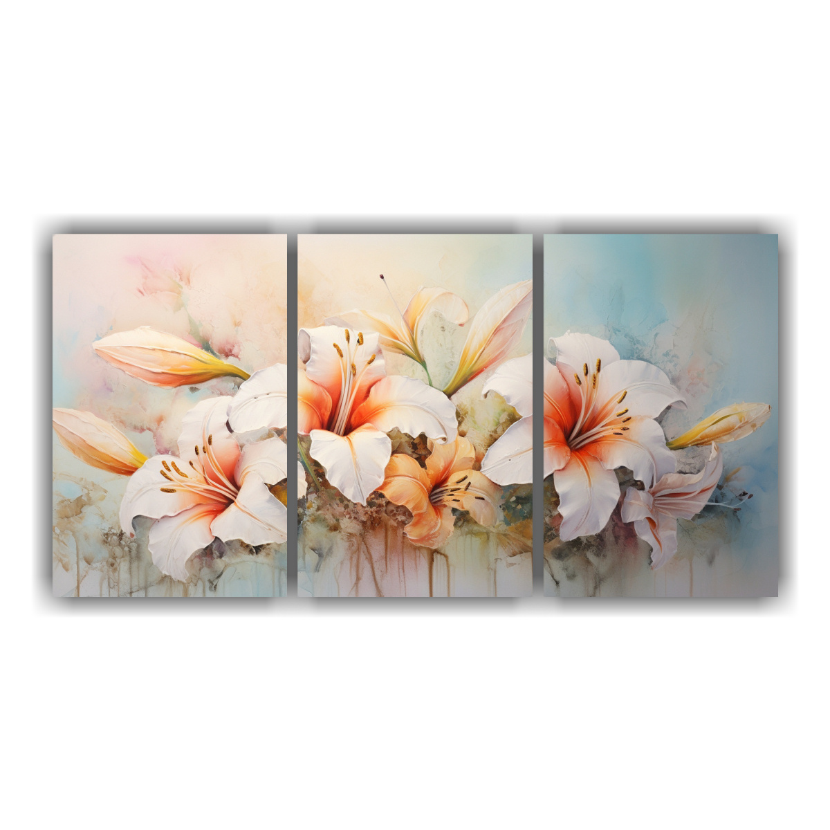 Cuadro De Flores Estilo Acuarelas Para Dormitorio - DecoCuadros