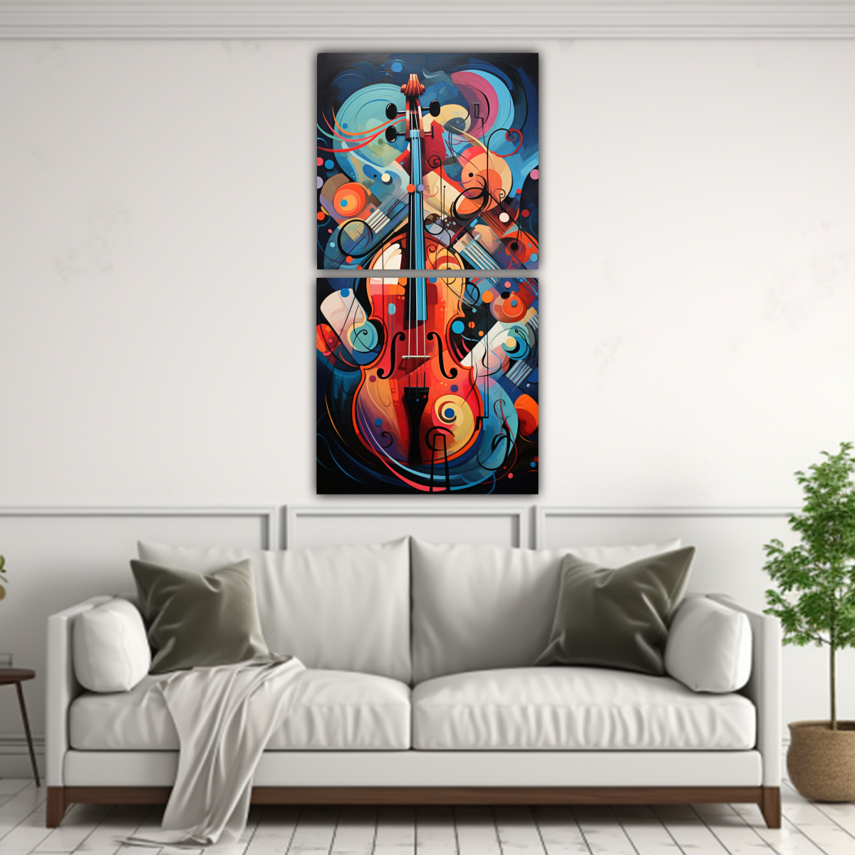 Cuadro Decorativo Elegante Fusión De Emociones Y Música - Decocuadros