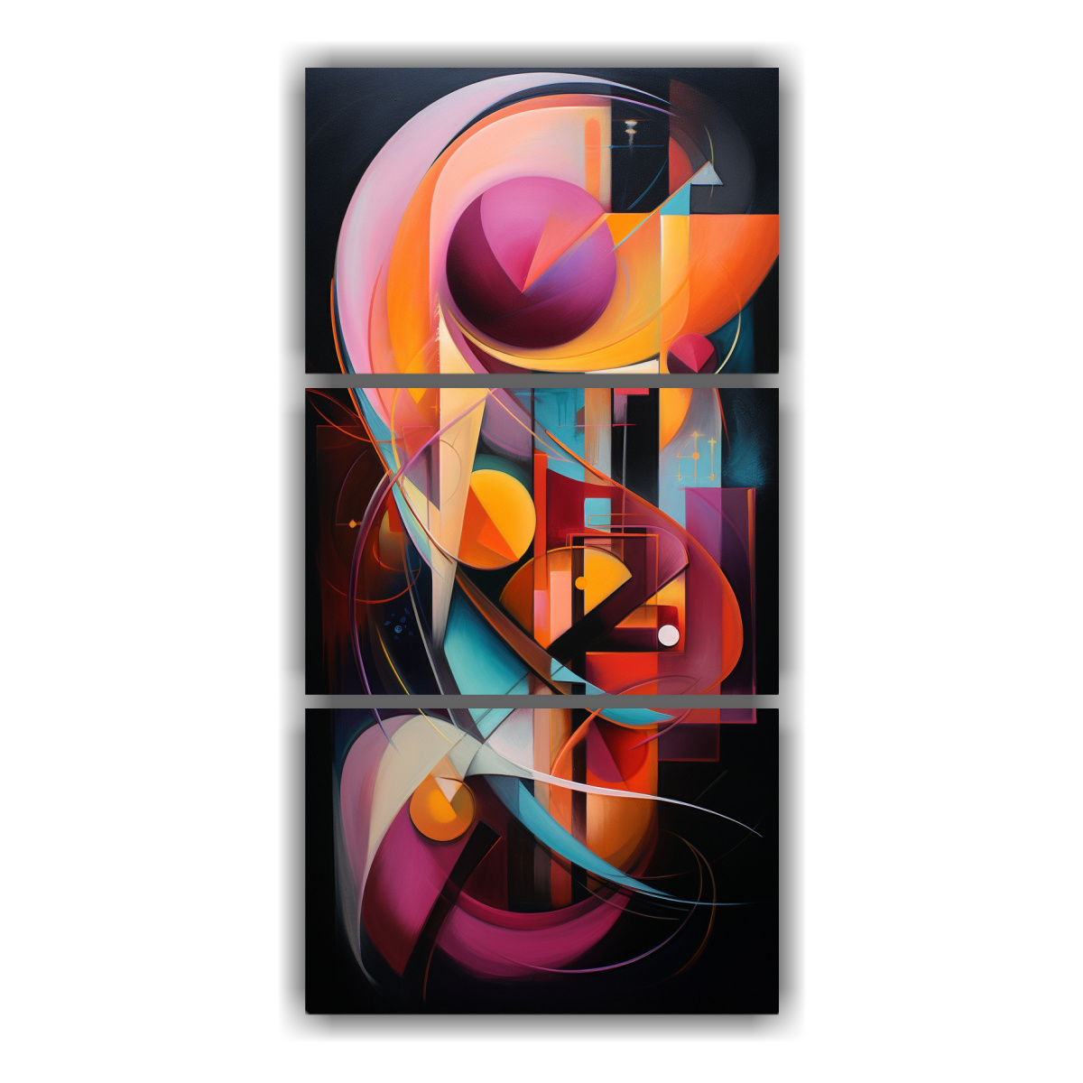Conjunto Cuadros Vintage Abstractos - Set 3 Cuadros Decorativos ...
