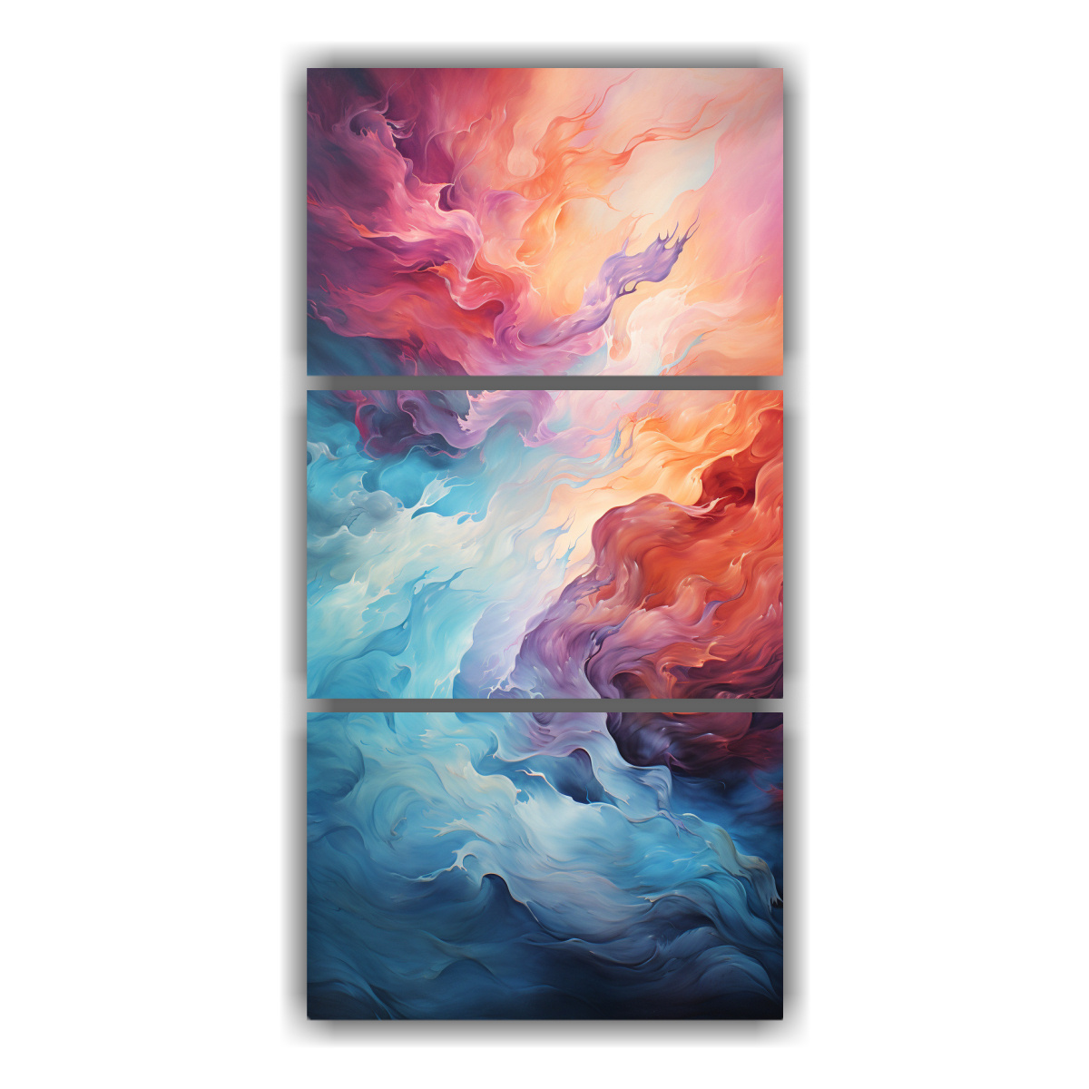 Conjunto Cuadros Abstractos Modernos Coloridos - DecoCuadros