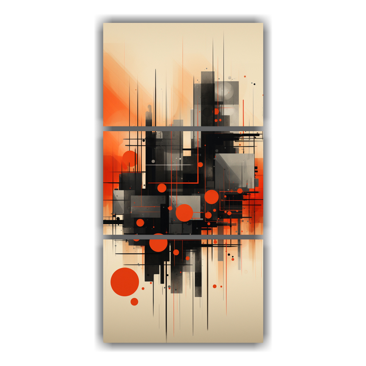 Conjunto Cuadros Cocina Diseño Urbano Abstracto - DecoCuadros