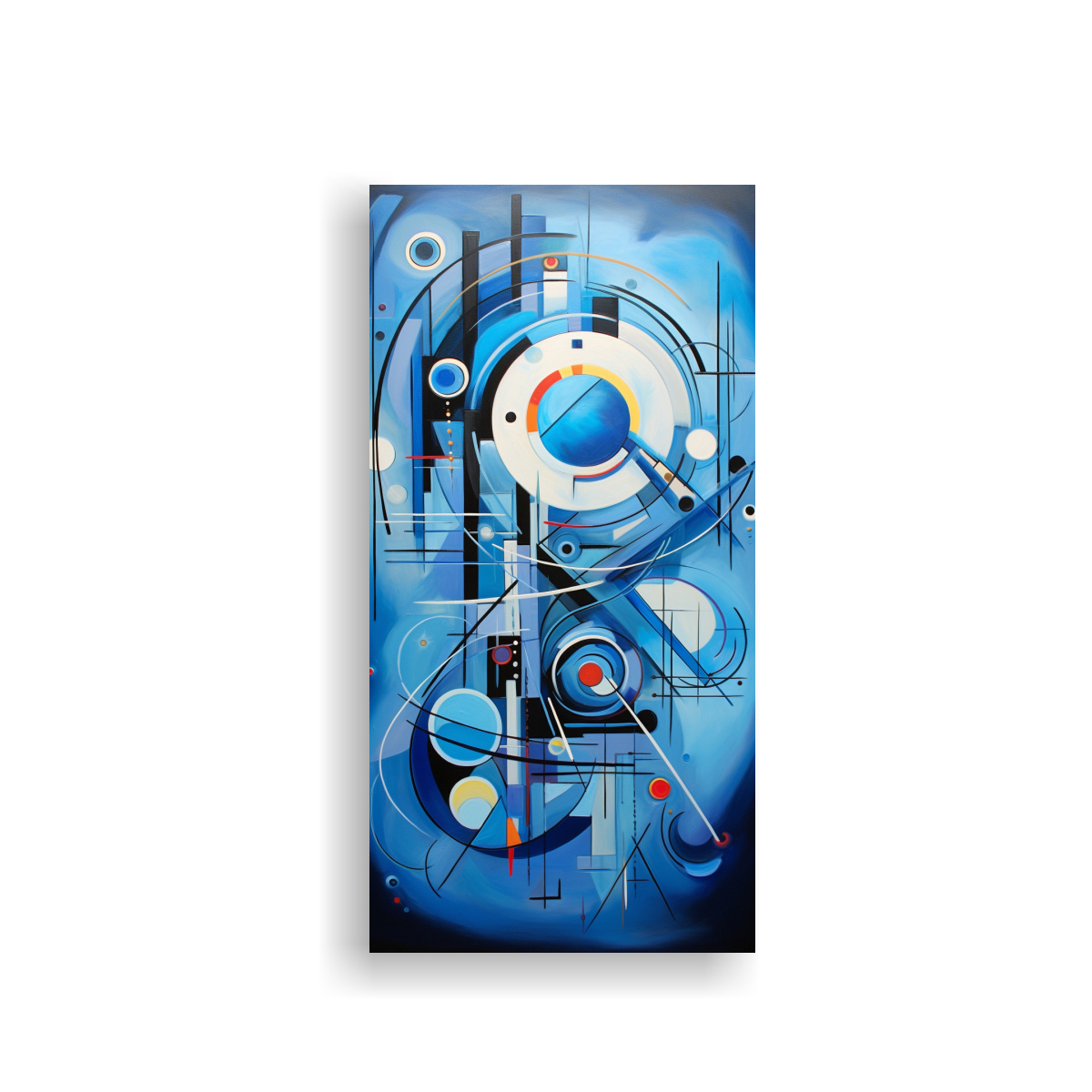 Cuadro Abstracto Azul Estilo Lienzo Vintage Vida - DecoCuadros