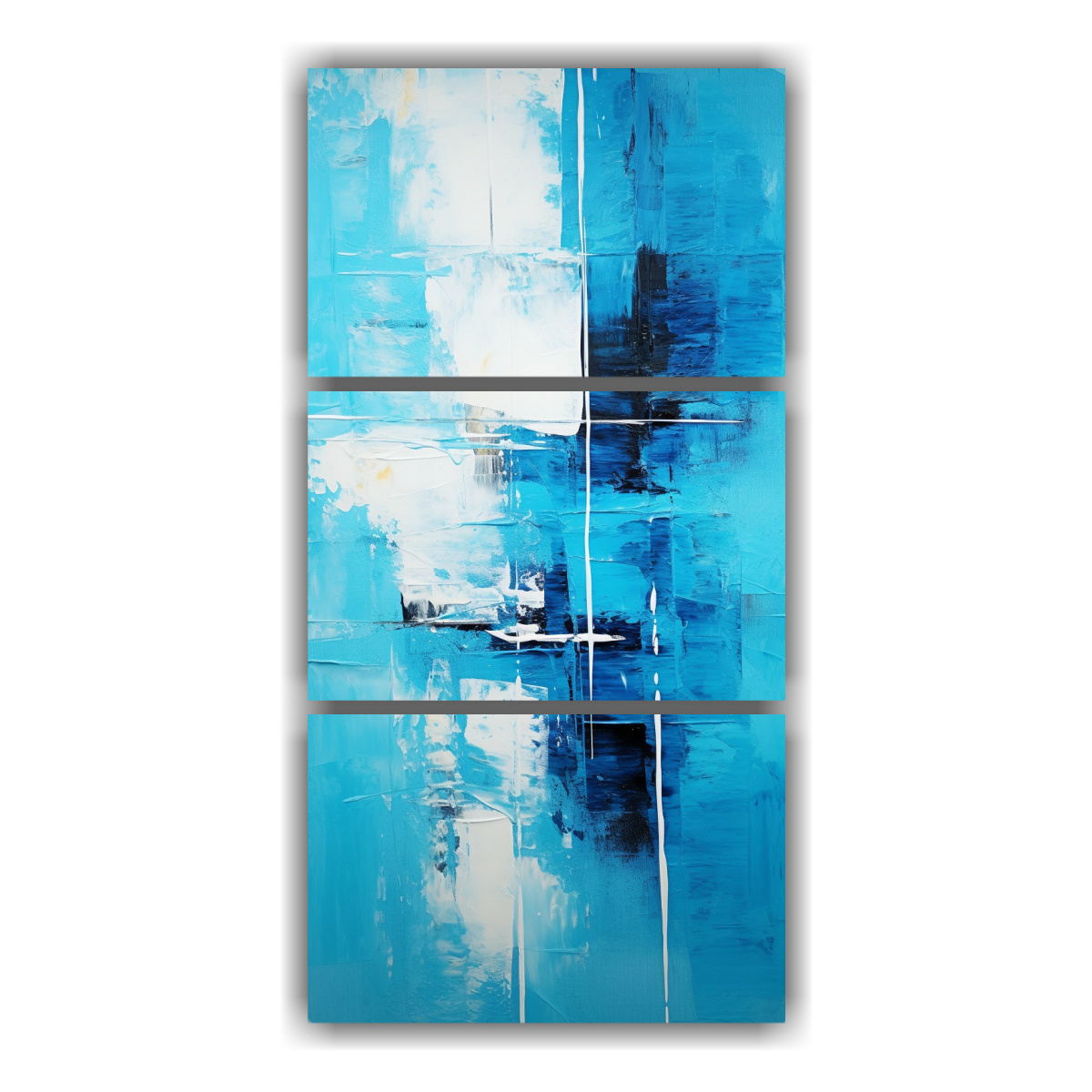 Cuadro Abstracto Azul Turquesa: Arte Moderno Exclusivo - Decocuadros