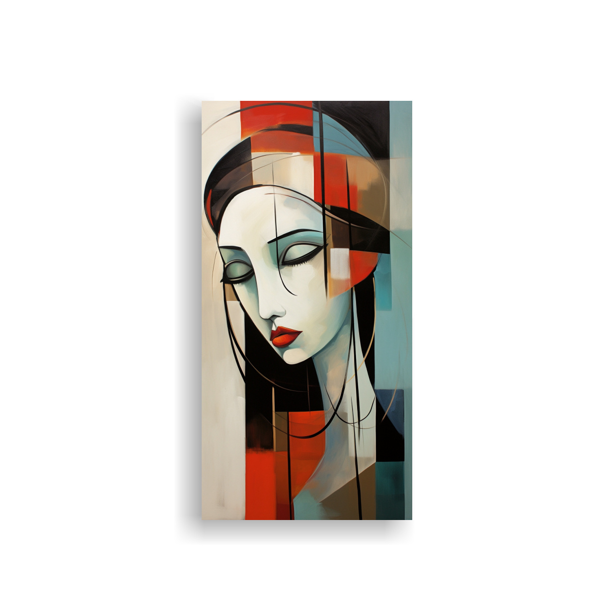 Cuadro Abstracto Equilibrio Visual Mujer Rostros Abstractos - DecoCuadros