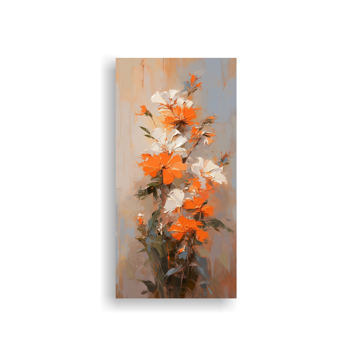 Cuadro De Flores En Tonos Naranjas Para Cocina - DecoCuadros