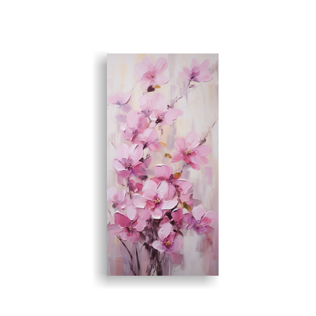 Cuadro De Flores Rosas En Lienzo - DecoCuadros