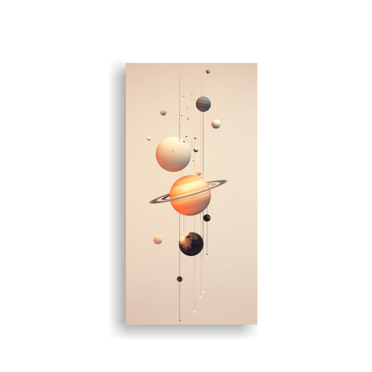 Cuadro Decorativo De Cosmos Y Cuerpos Celestiales Minimalista Y Original De Canva - Decocuadros
