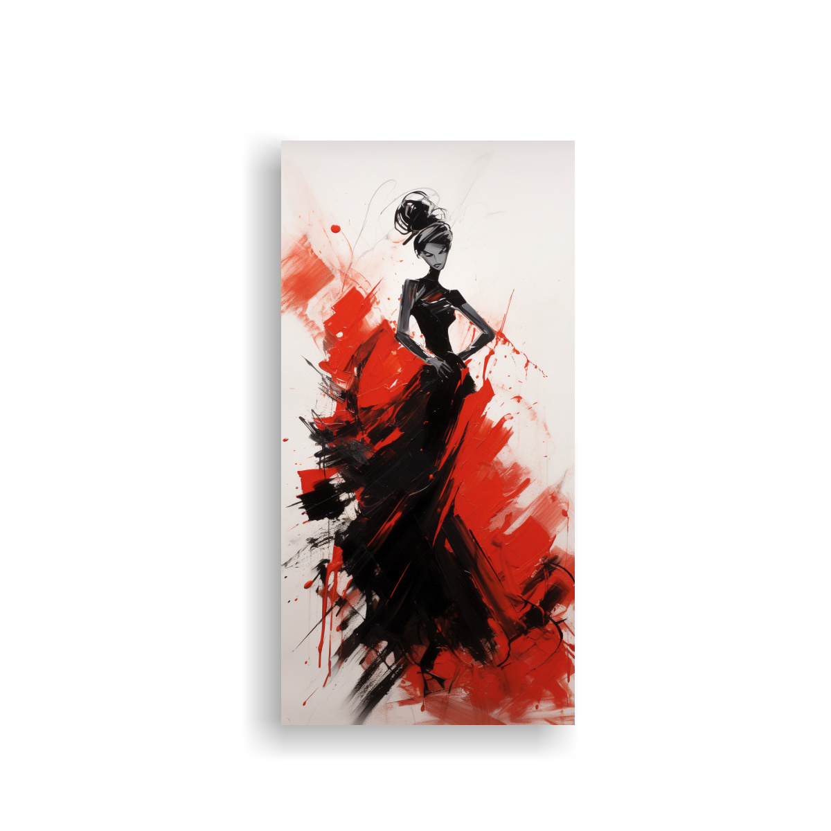 Cuadro Decorativo De Energía Cinética De Una Bailaora De Flamenco En Un Patrón Urbano - DecoCuadros