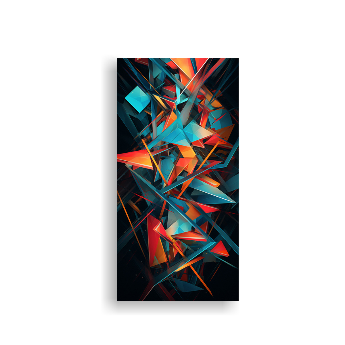 Cuadro Líneas Interiores Abstractas Geometrías Fusionando Y ...