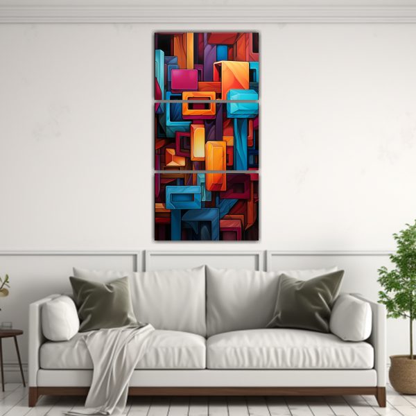 Cuadros Abstractos Coloridos Para Decoración Moderna - DecoCuadros