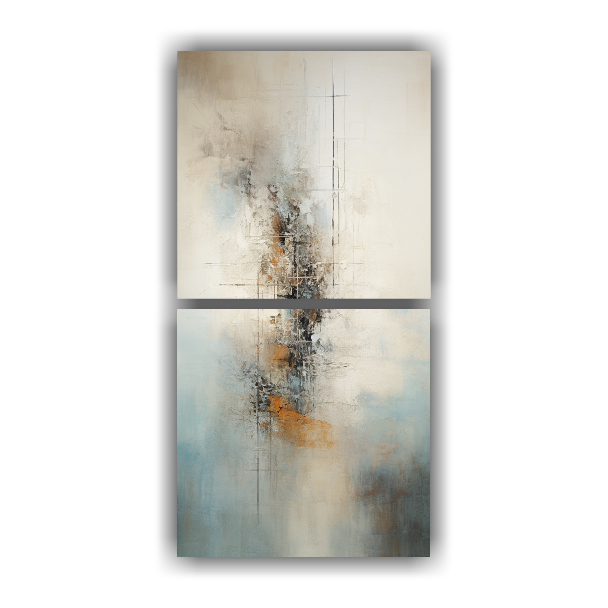 Cuadros Abstractos Modernos Rectangulares Para Una Sensibilidad Artística - DecoCuadros