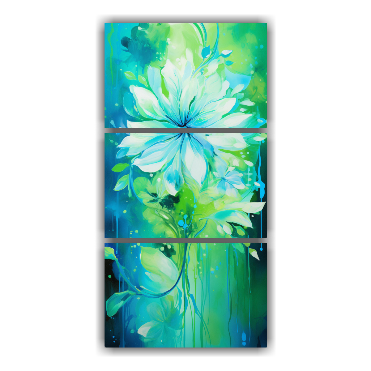 Cuadros Decorativos Estrellas Verde Y Turquesa Neonoir Atmosfera ...