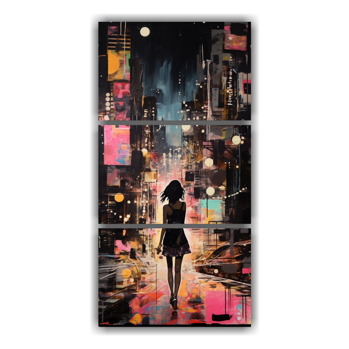 Cuadro Moderno Collage Art Transformación De Papel Rasgado - DecoCuadros