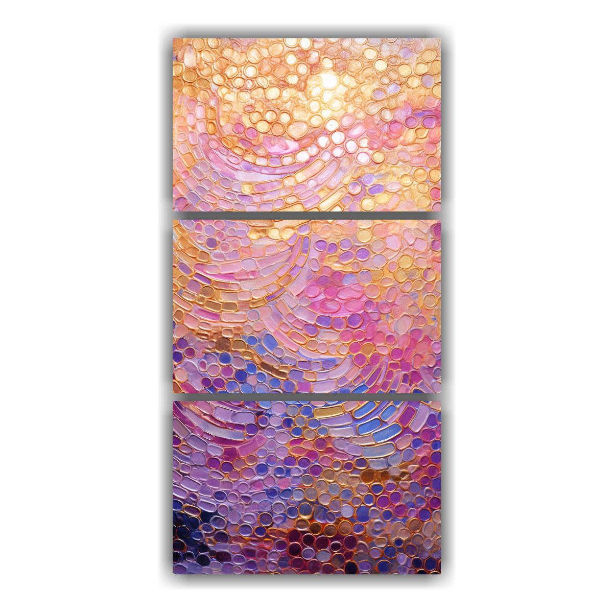 Cuadros Vanguardia Simetría Estilo Puntillismo Luminoso - Compra Online - Decocuadros