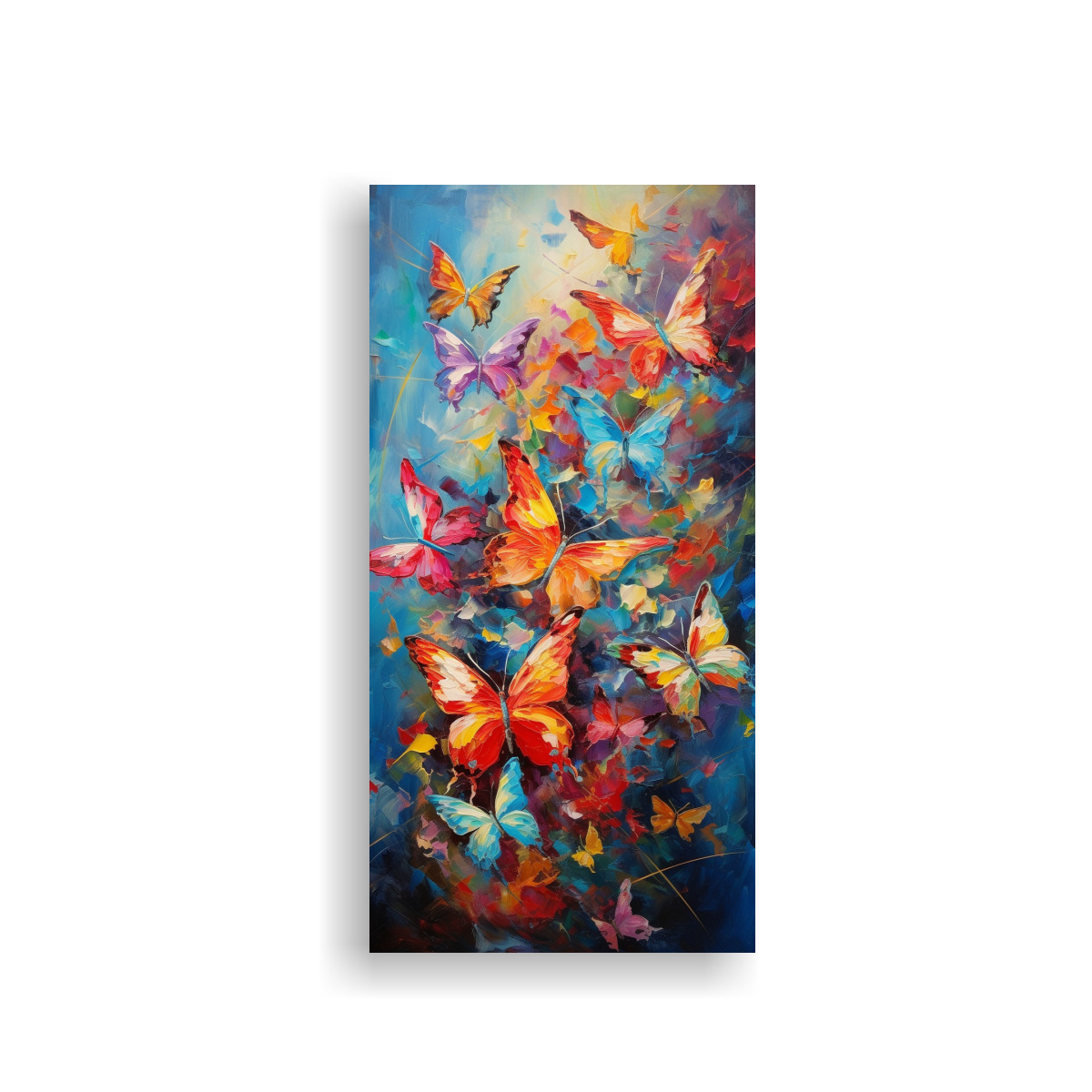 Cuadro De Mariposas Abstractas En Acuarela - DecoCuadros