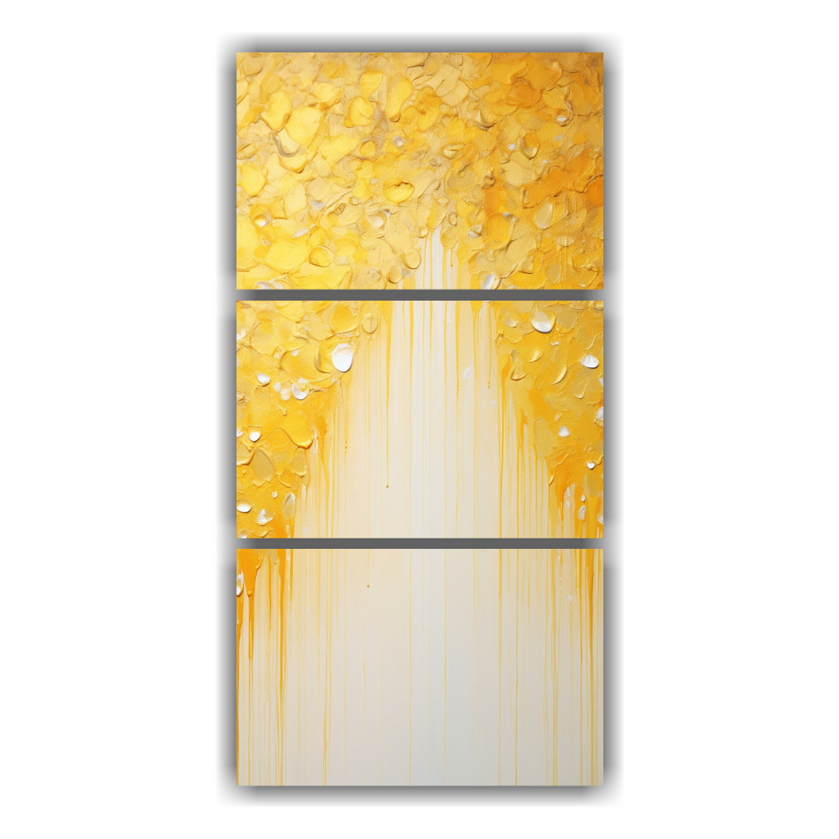 Cuadro Decorativo Amarillo Y Dorado - Único Y Moderno | DecoCuadros