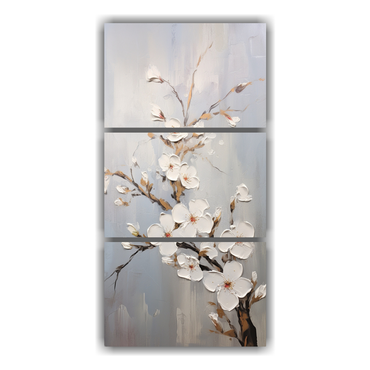 Cuadro De Cerezo Blanco En Lienzo - DecoCuadros