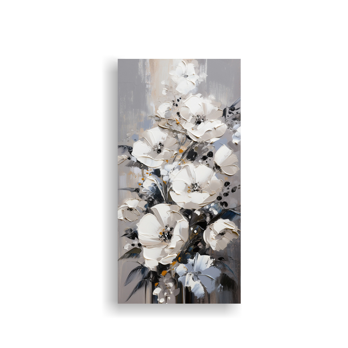 Cuadro De Flores Plateadas En Estilo Decorativo - ¡Envío Gratis Y ...