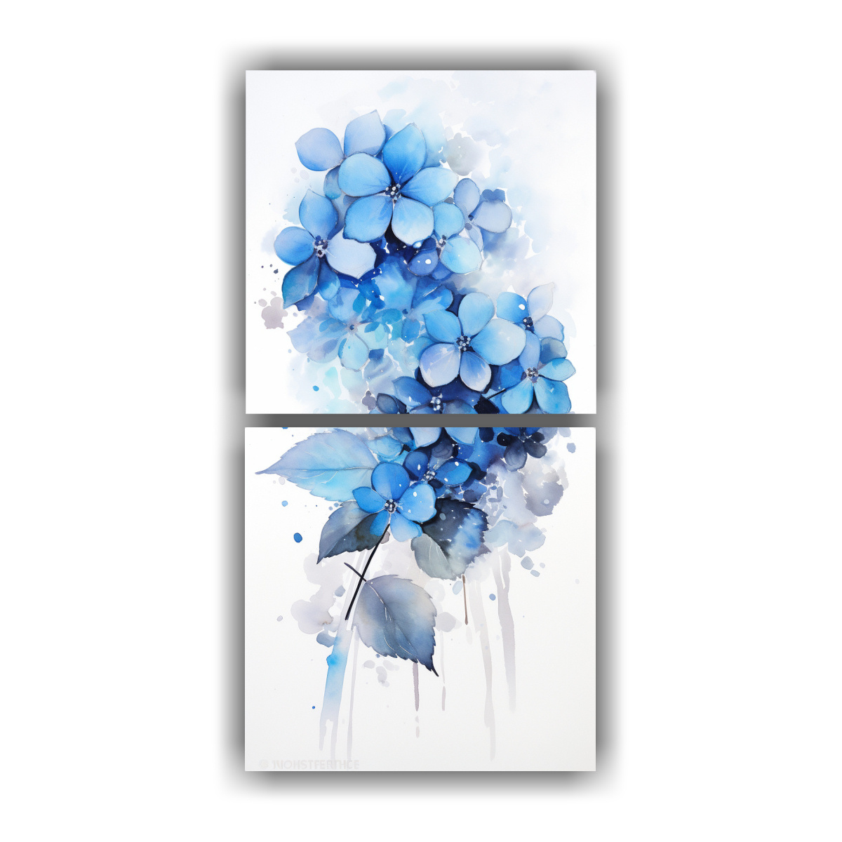 Cuadros De Flores Negras Y Azules - DecoCuadros