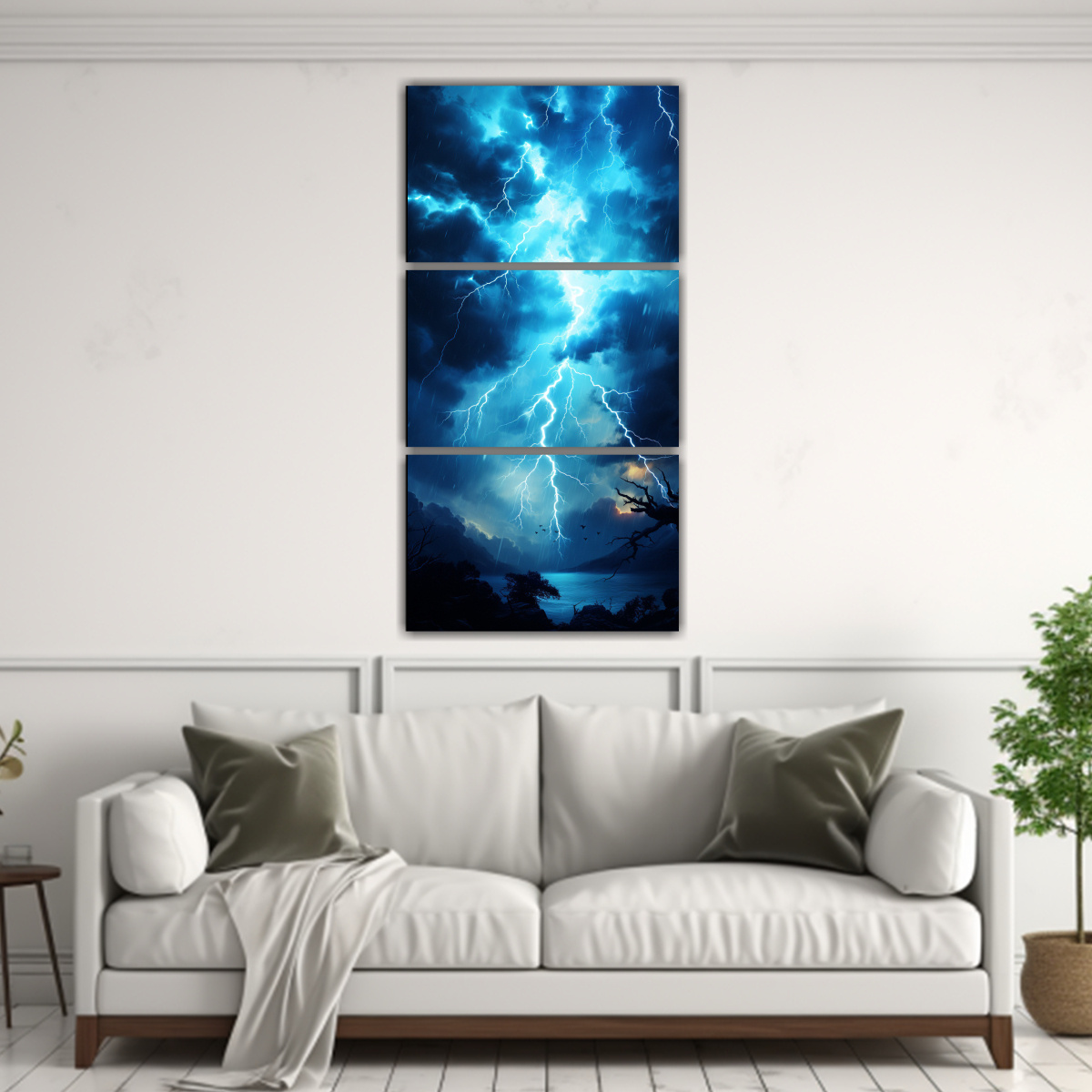 Cuadro Decorativo De Rayo En Tonos Dinámicos - DecoCuadros