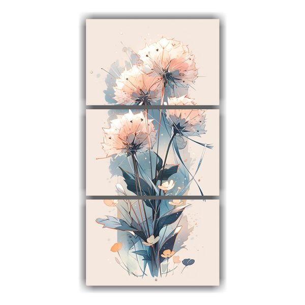 Cuadro Decorativo Diente De León En Colores Pastel - DecoCuadros