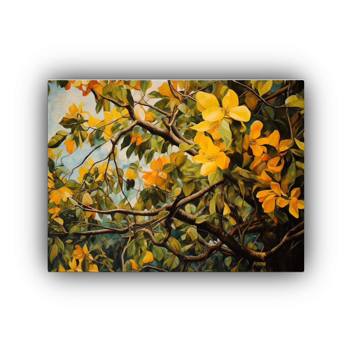 Cuadro Abstracto Equilibrio Visual En Pintura De Mango - Decocuadros