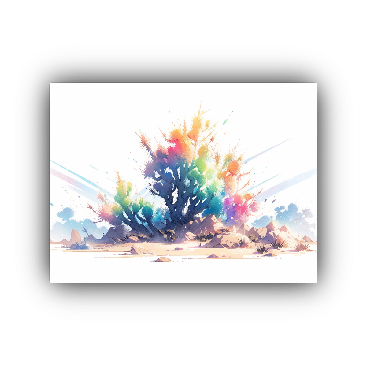 Cuadro Abstracto Arcoíris Joshua Tree | DecoCuadros