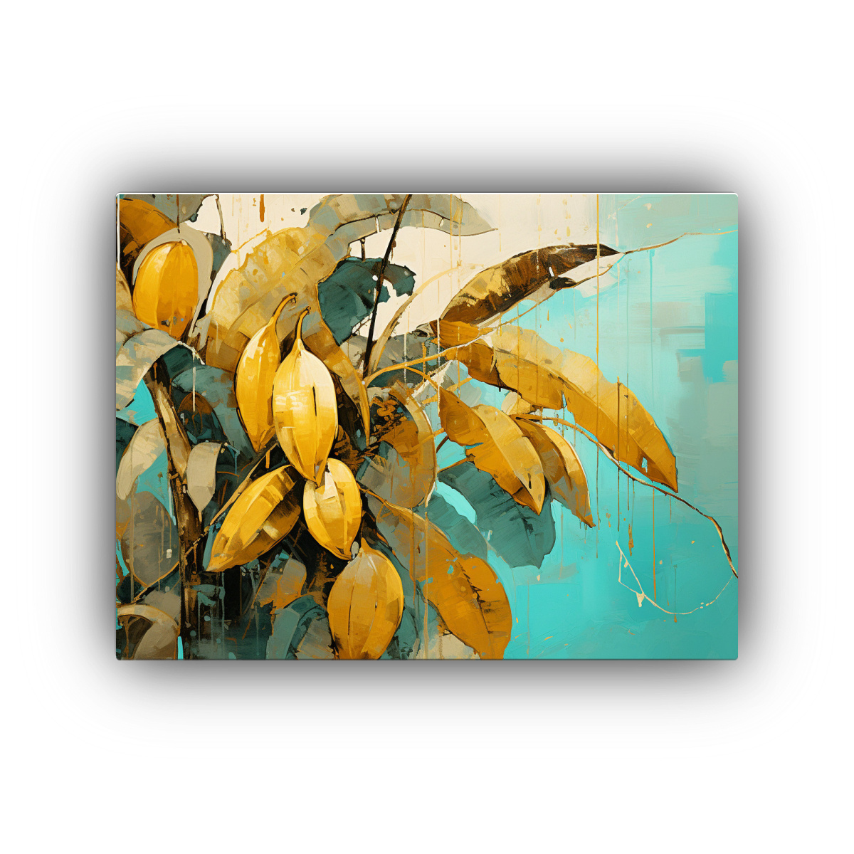 Cuadro Abstracto: Composición Equilibrada De Un árbol De Plátano En ...