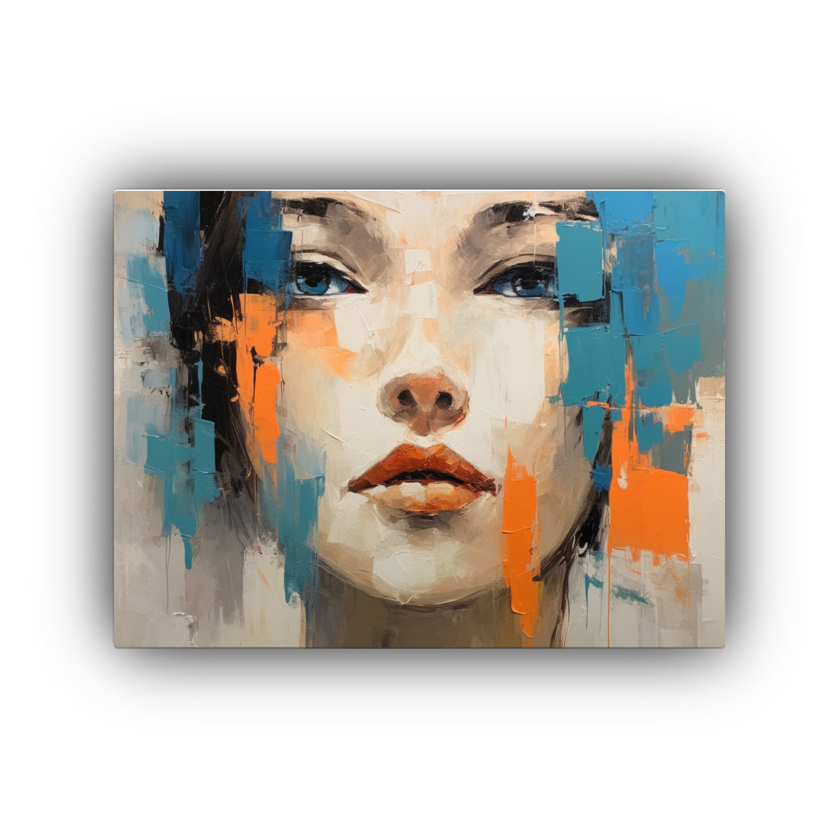 Cuadro Abstracto Minimalista Para Decorar El Salón Con Retrato ...