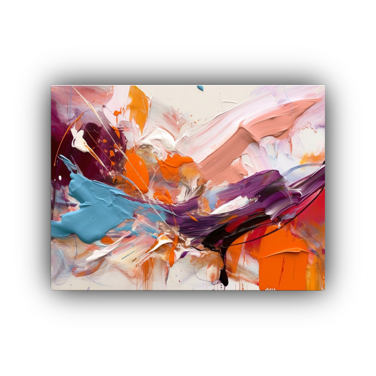 ¡Decora Con Estilo! Cuadro Abstracto Moderno En Lienzo 4k - Decocuadros