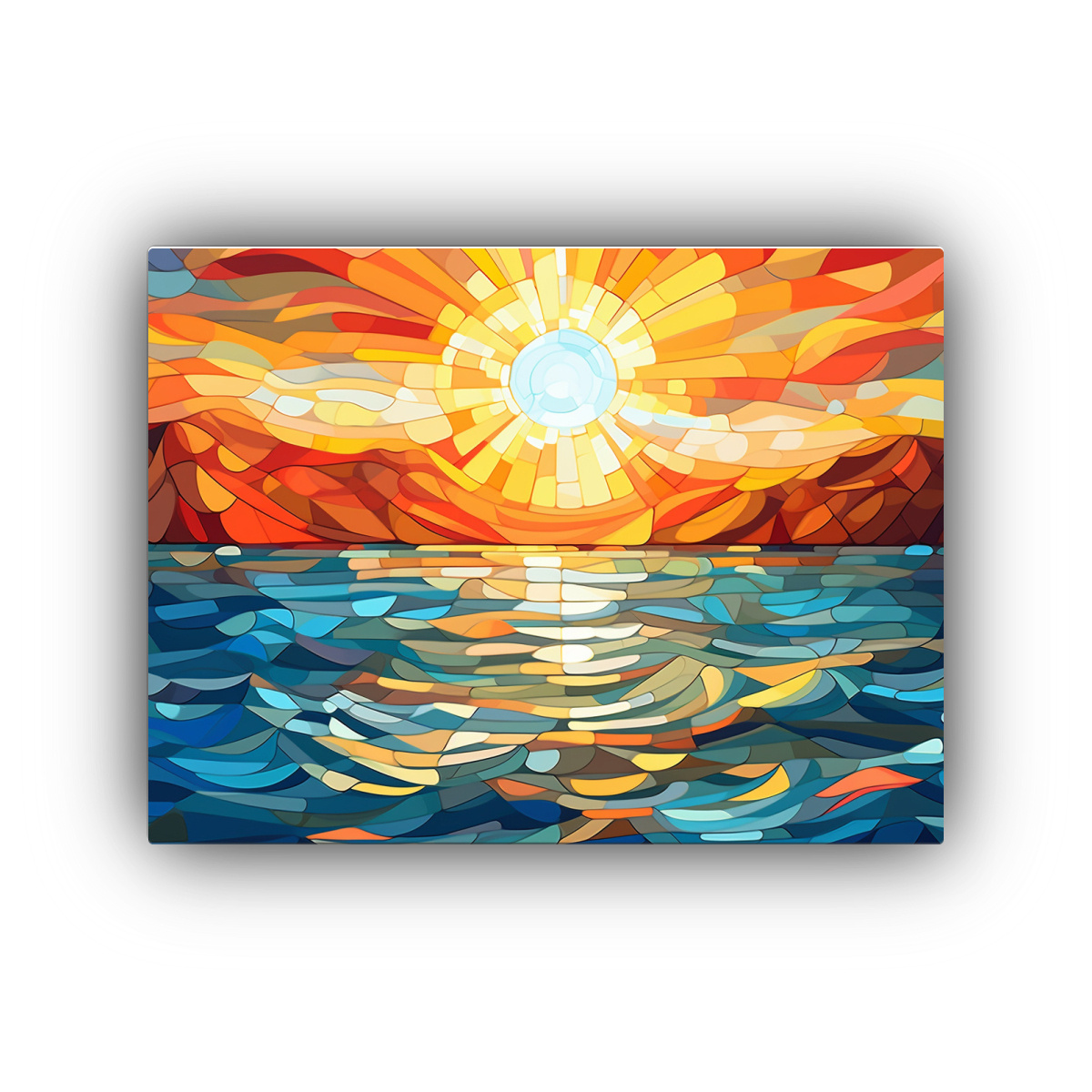 Cuadro Creativo Con Líneas Y Diseños Coloridos Para Decoración - DecoCuadros