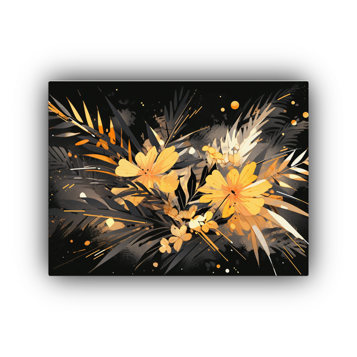 Cuadro Fantasía En Amarillo Y Negro - ¡Decora Con Estilo!🎨 - Decocuadros