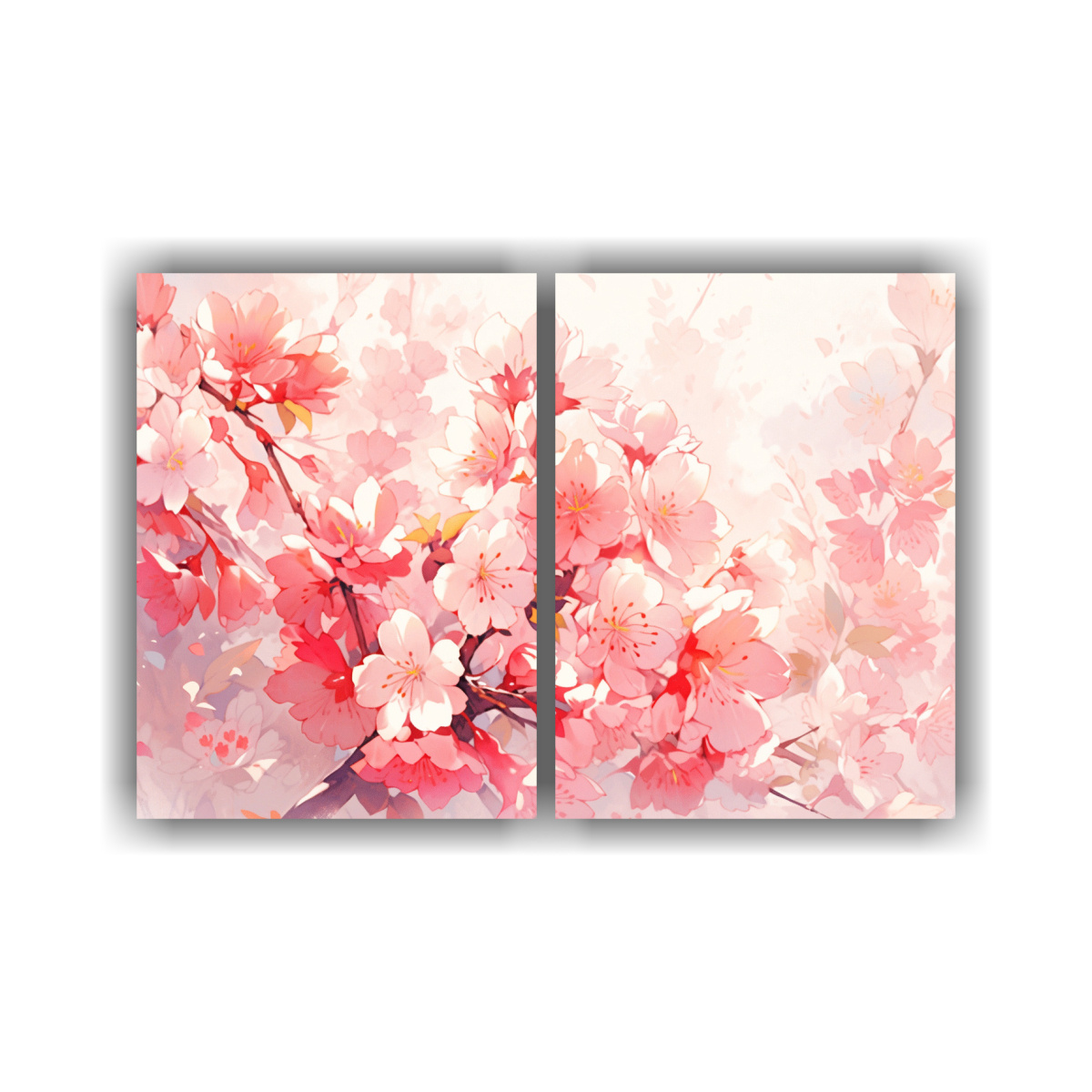 Cuadros Decorativos En Bastidor Neonoir Rosa Perspectiva | DecoCuadros