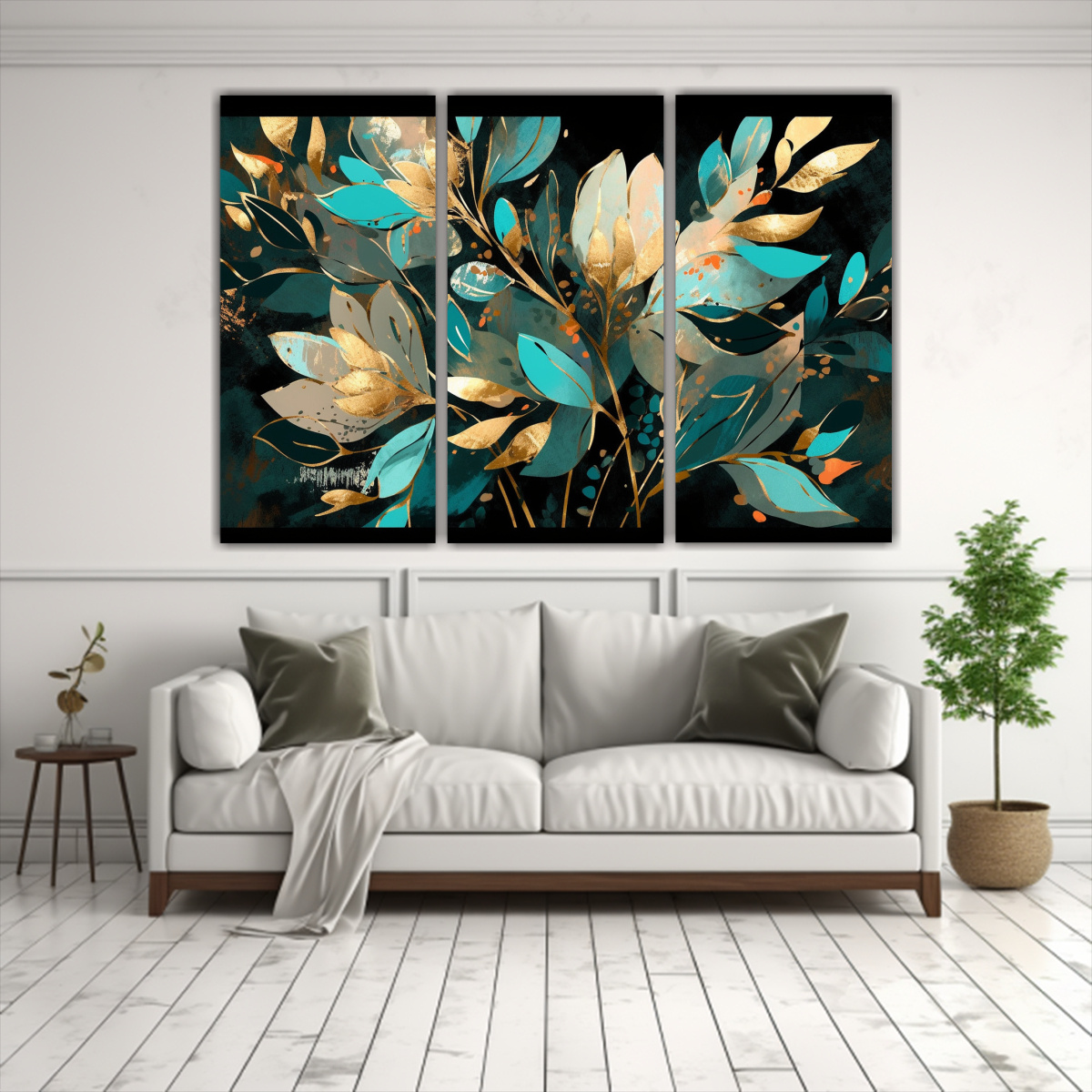 Cuadros Decorativos Estética Turquesa Y Dorado - ¡Descúbrelos Aquí! - Decocuadros