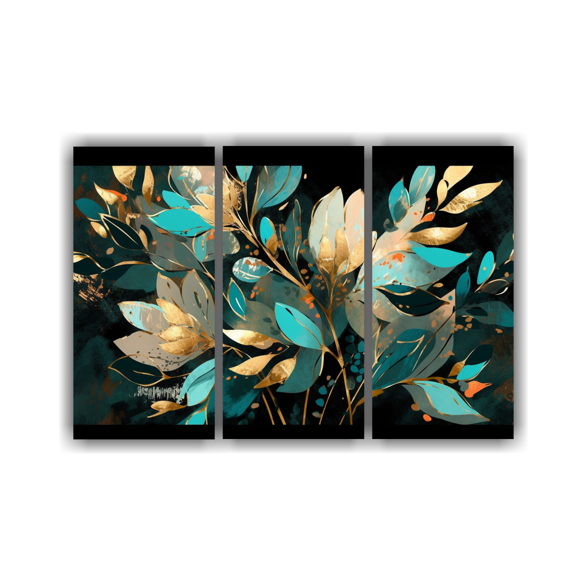 Cuadros Decorativos Estética Turquesa Y Dorado - ¡Descúbrelos Aquí! - Decocuadros