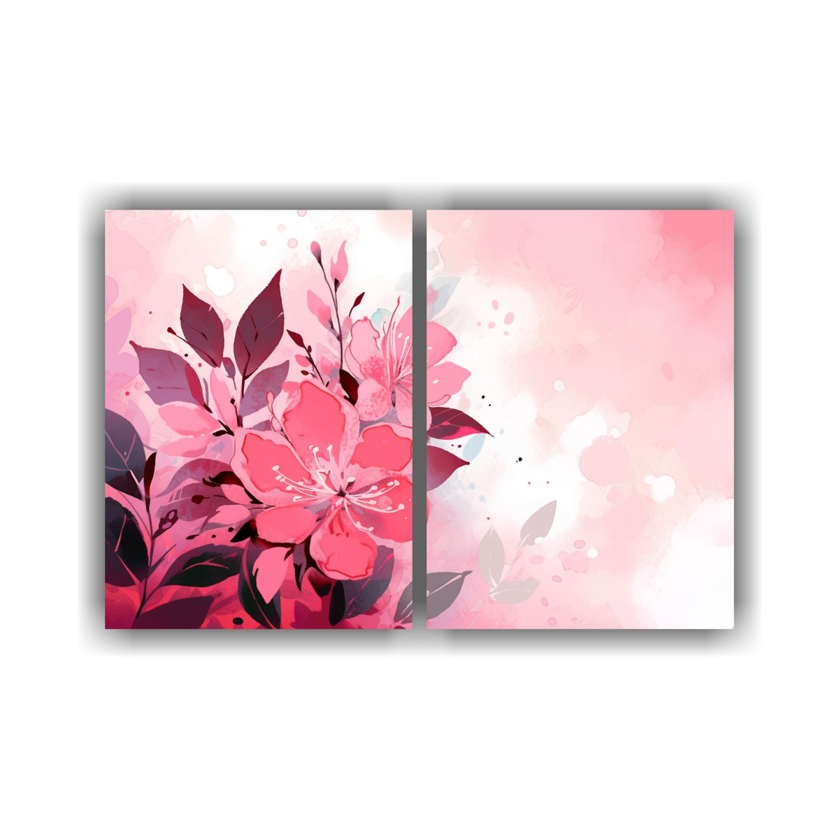 Cuadros Surrealistas Rosa Neonoir Medio - DecoCuadros