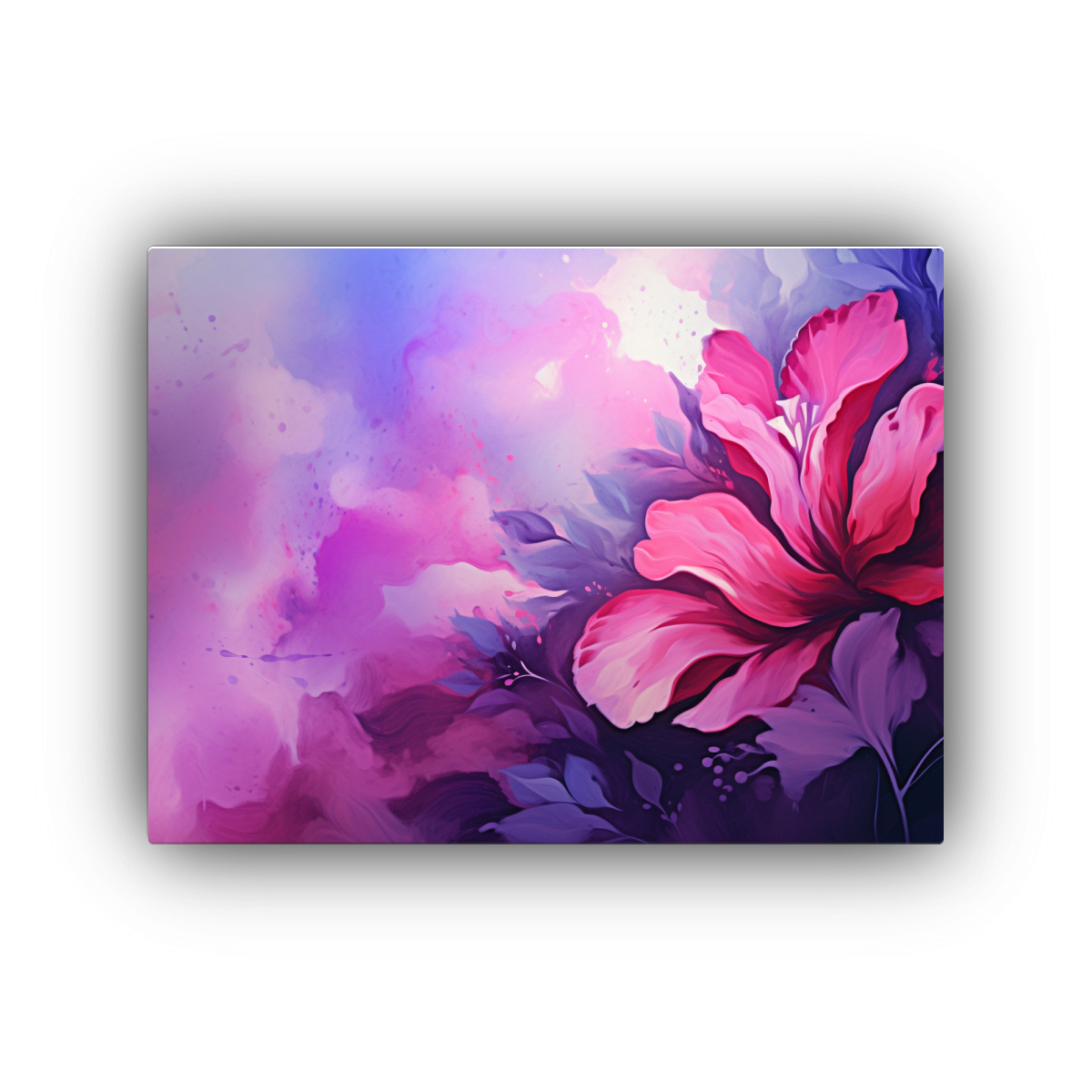 Lienzo Horizontal Sala Colores Morado Y Rosa - ¡Diseños Exclusivos ...